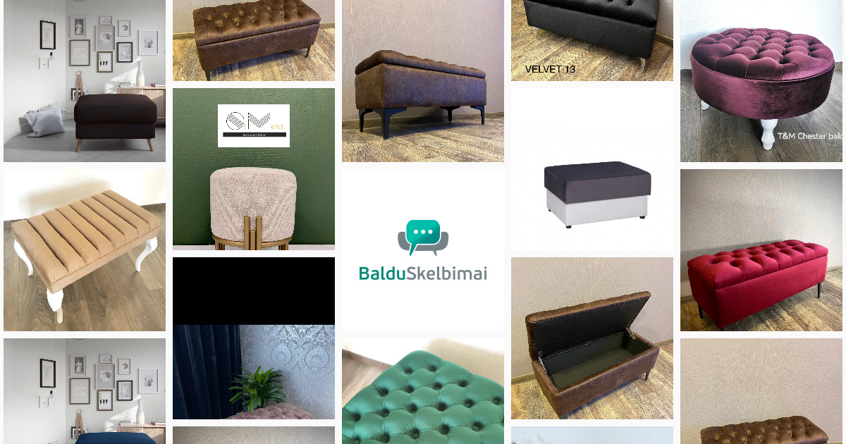 Pufai | Sėdimieji pufai, taburetės