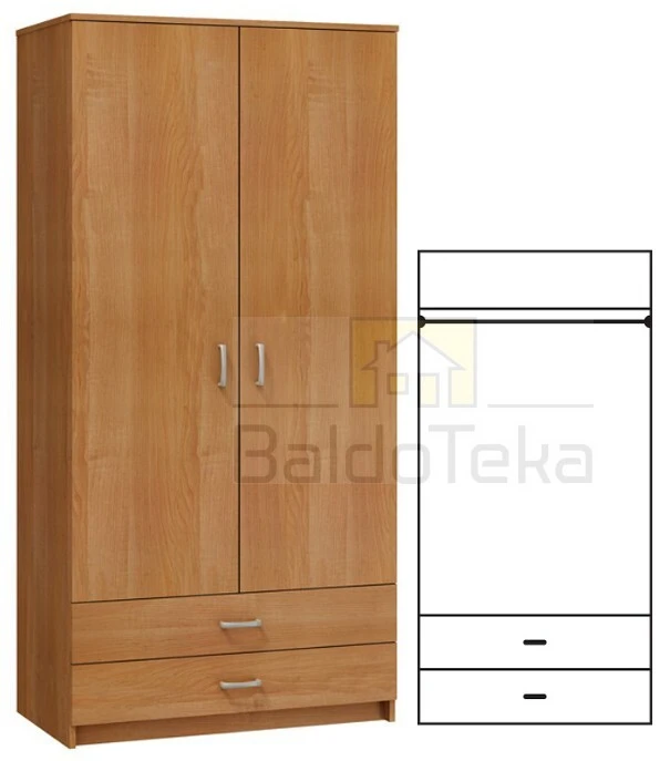 Spinta 2D-2S mblc - Prieškambario baldai